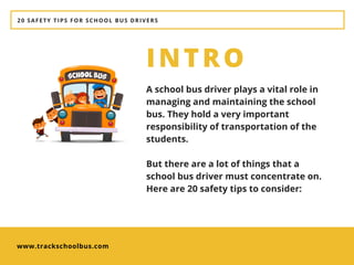 20 Safety Tips for School Bus Drivers | PDF