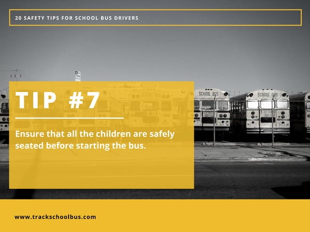 20 Safety Tips for School Bus Drivers | PDF