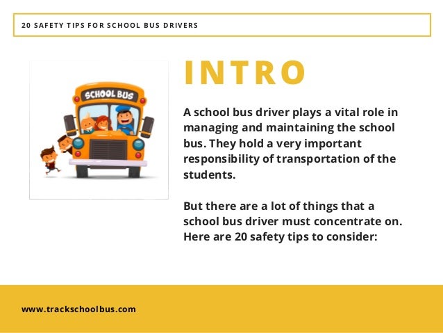 20 Safety Tips for School Bus Drivers
