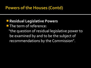 Parliament and the Constitution | PPT
