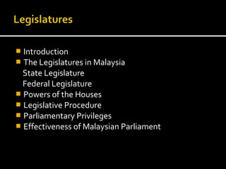 Parliament and the Constitution | PPT | Civic affairs | Politics