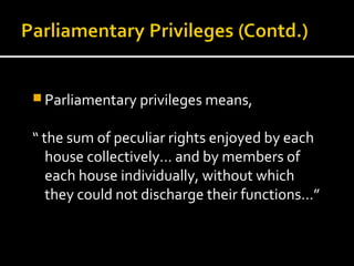 Parliament and the Constitution | PPT