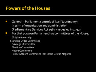 Parliament and the Constitution | PPT
