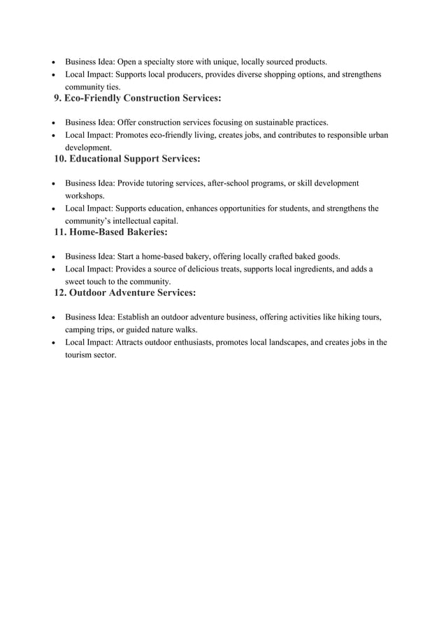 Best 20 Small town business ideas in 2024 | PDF