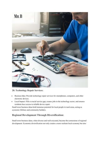 Best 20 Small town business ideas in 2024 | PDF