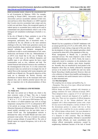 Species diversity and distribution of ruderal flora on landfills in ...