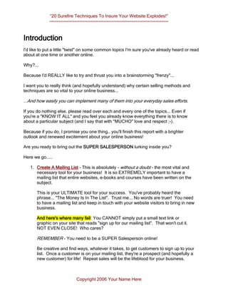 20 surefire techniques_to_insure_your_web_explodes! | PDF