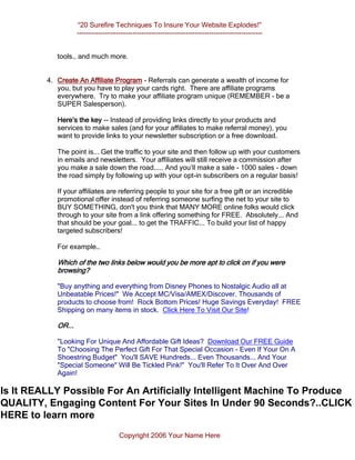 20 surefire techniques_to_insure_your_web_explodes! | PDF