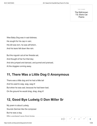 Sad Dog Poems