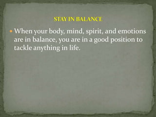 Take care of yourself to decrease your stress | PPTX | Mental Health | Diseases and Conditions