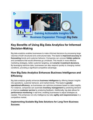Maximizing Business Growth Through Big Data Mining and Analytics | PDF