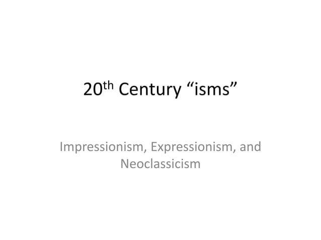 20th century.pptx | Classical Music | Music