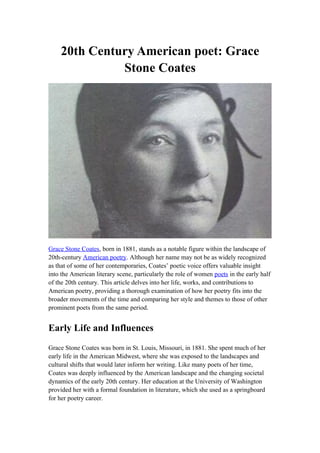 20th Century American poet Grace Stone Coates.docx