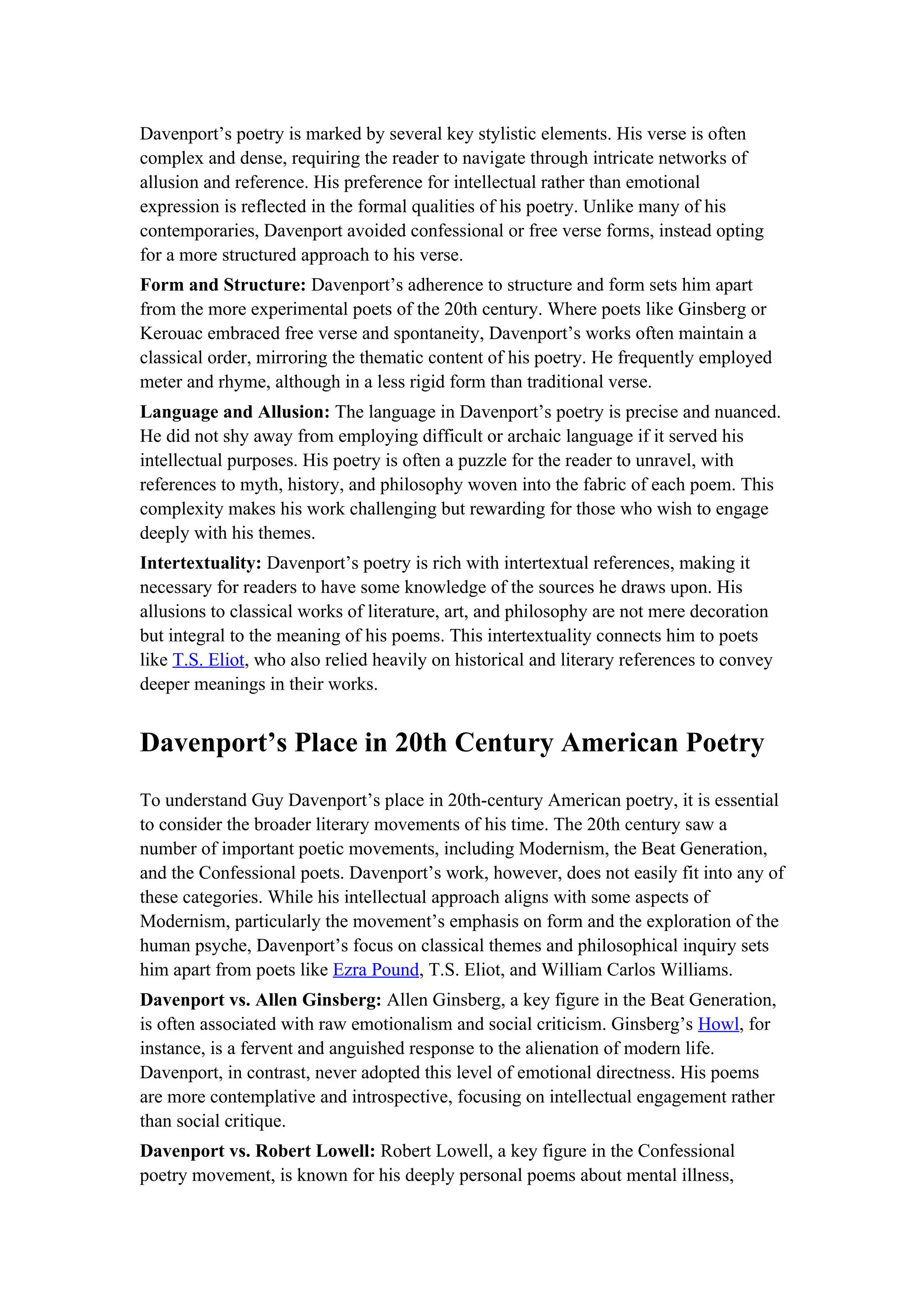 20th Century American poet Guy Davenport.docx