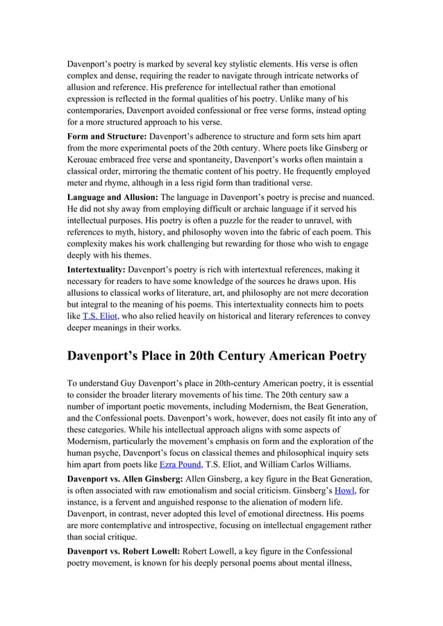 20th Century American poet Guy Davenport.docx