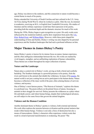 20th Century American poet James Dickey.docx