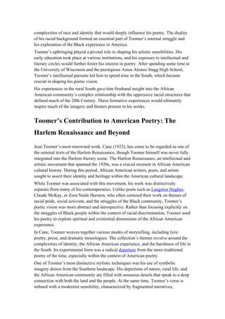 20th Century American poet Jean Toomer.docx