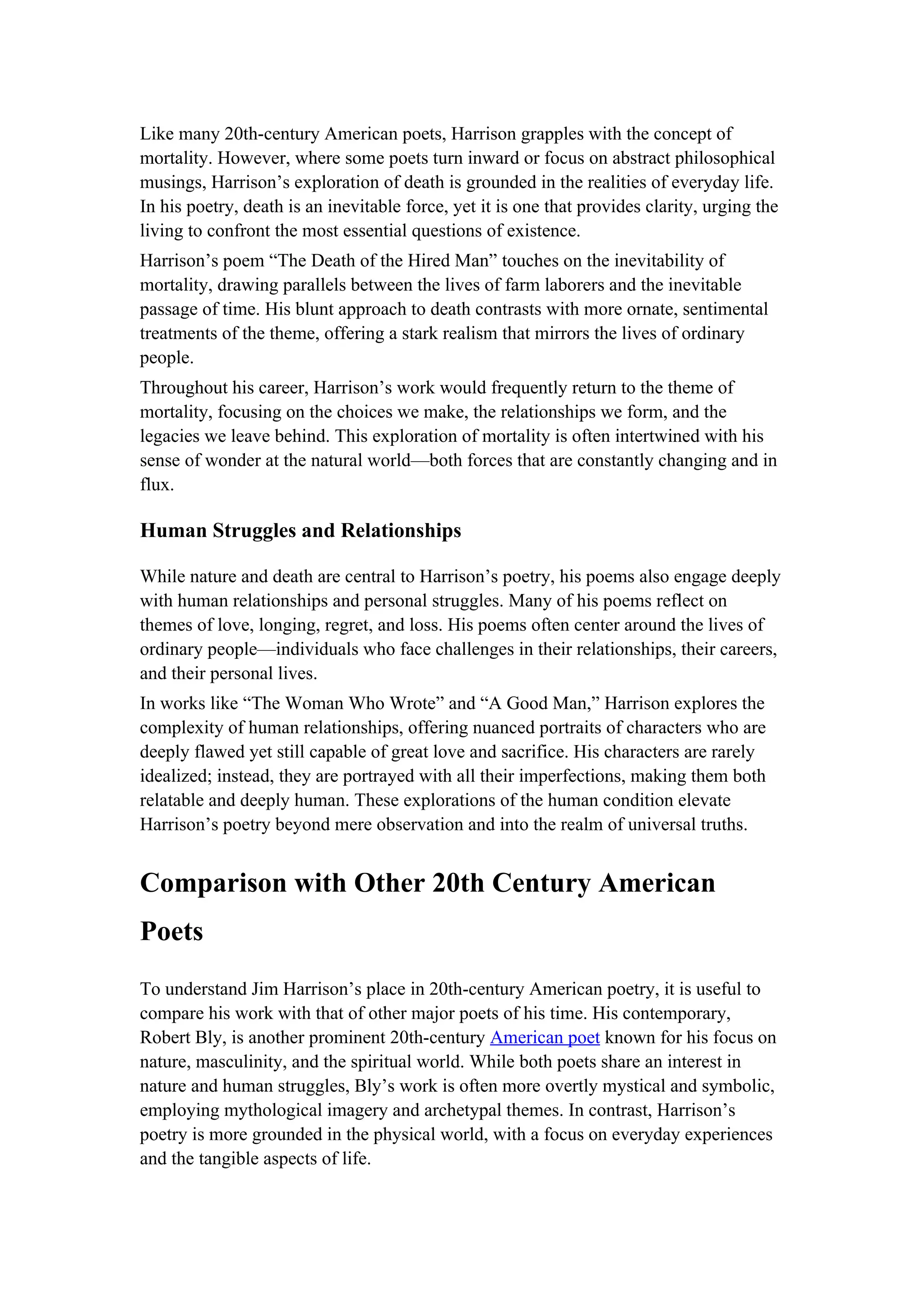 20th Century American poet Jim Harrison.docx