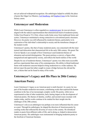 20th Century American poet Louis Untermeyer.docx