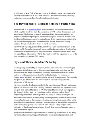 20th Century American poet Marianne Moore.docx