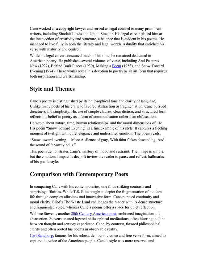 20th Century American poet Melville Henry Cane.docx