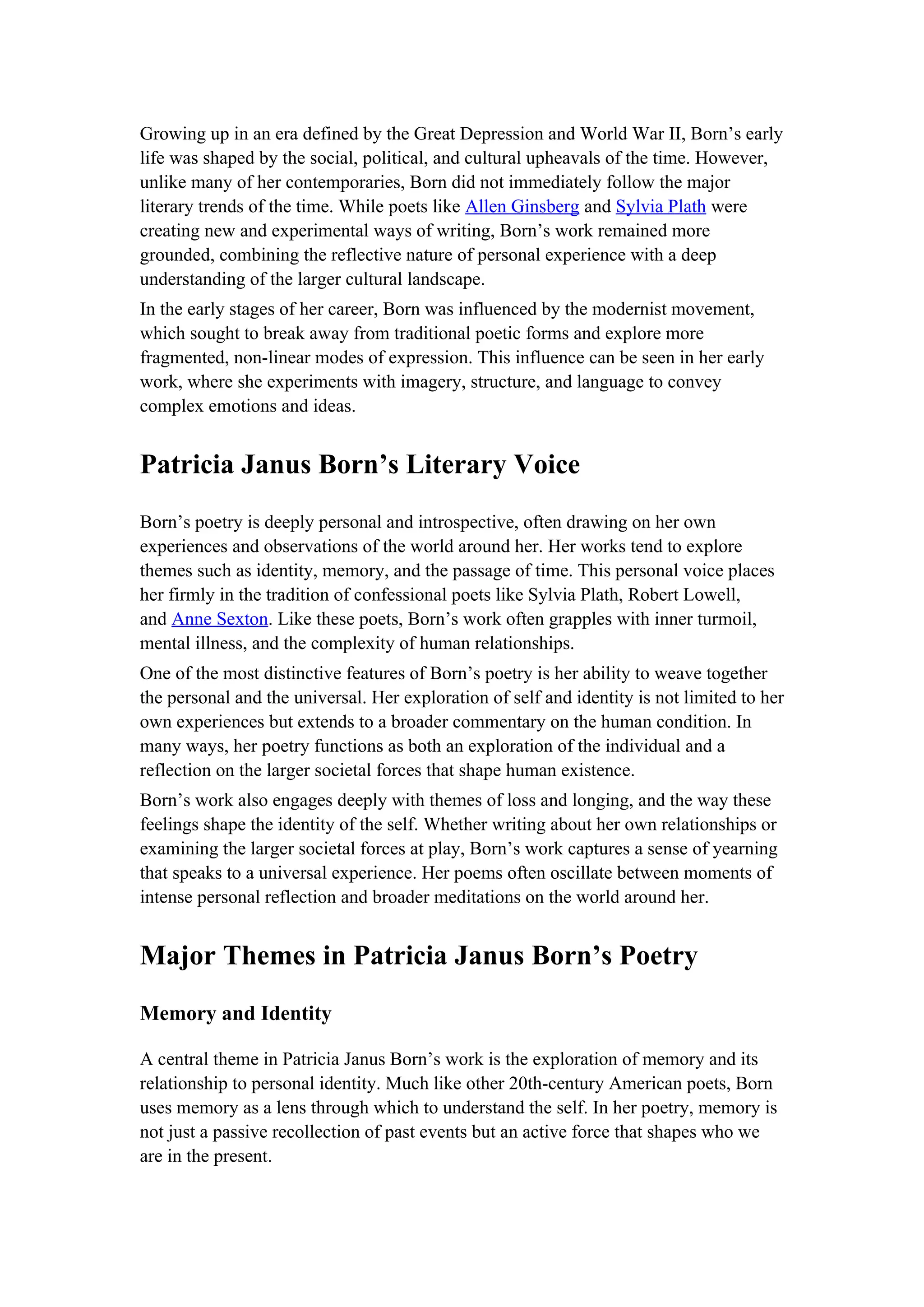 20th Century American poet Patricia Janus.docx