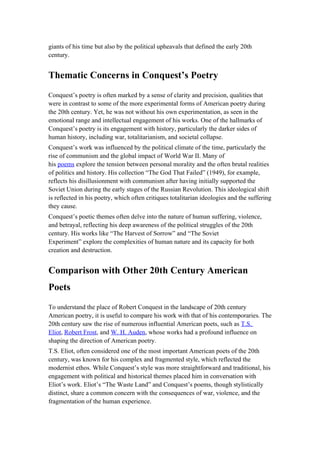 20th Century American poet Robert Conquest.docx