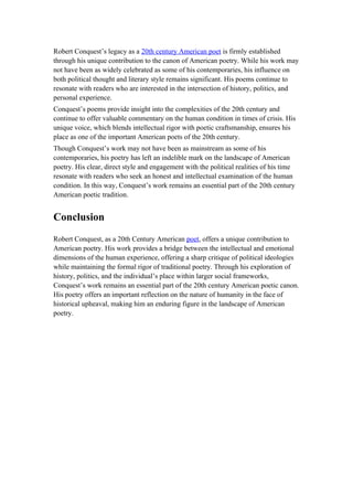 20th Century American poet Robert Conquest.docx