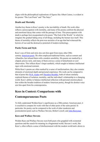 20th Century American poet Weldon Kees.docx