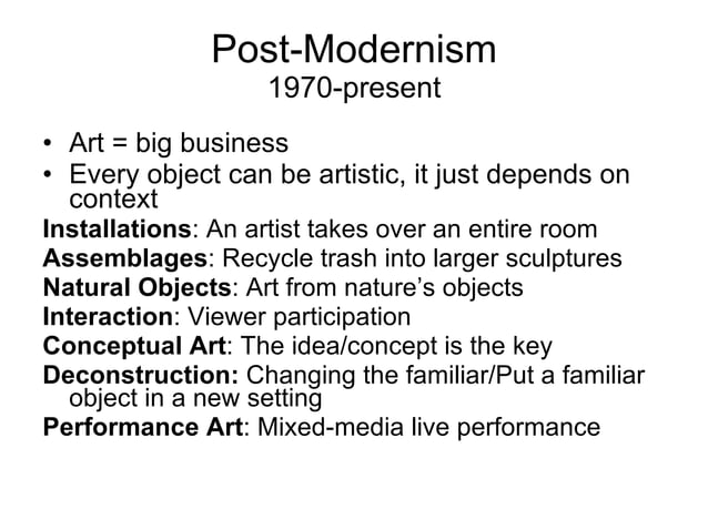 20th Century Art | PPT | Painting | Arts and Crafts