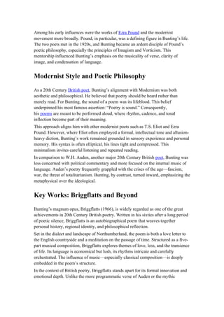 20th Century British Poet Basil Bunting.docx