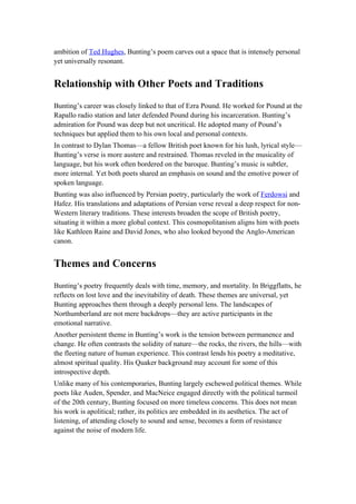 20th Century British Poet Basil Bunting.docx