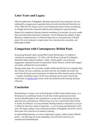 20th Century British Poet Basil Bunting.docx
