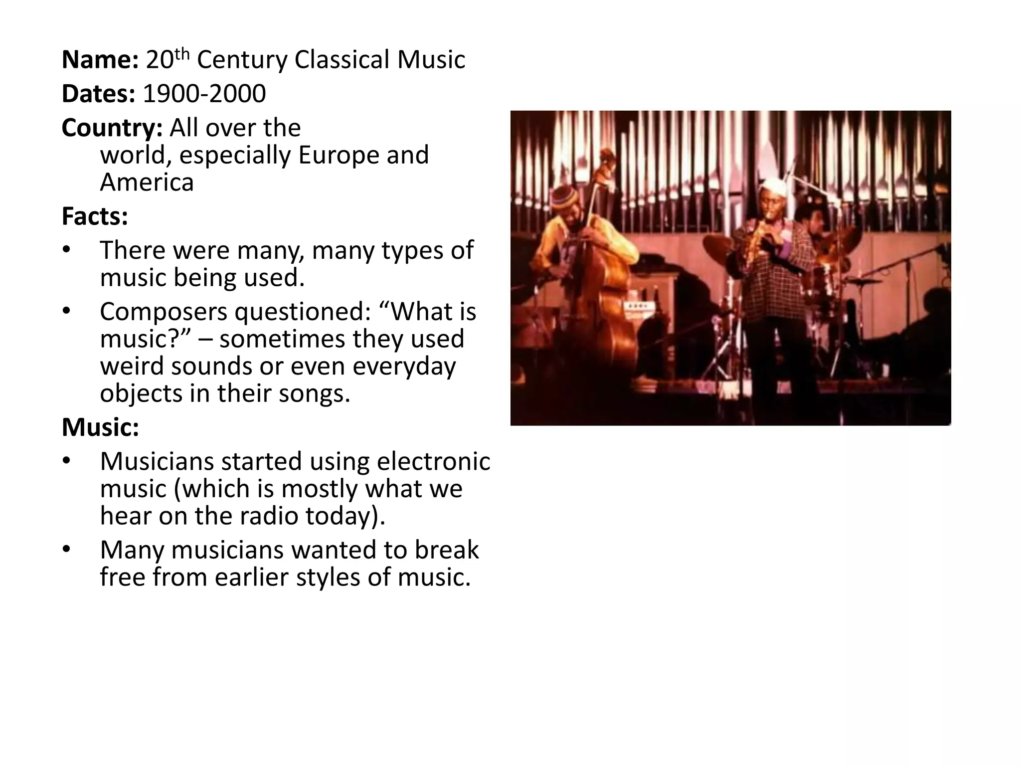 20th century classical music | PPT
