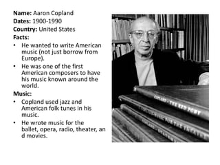 20th century classical music | PPT