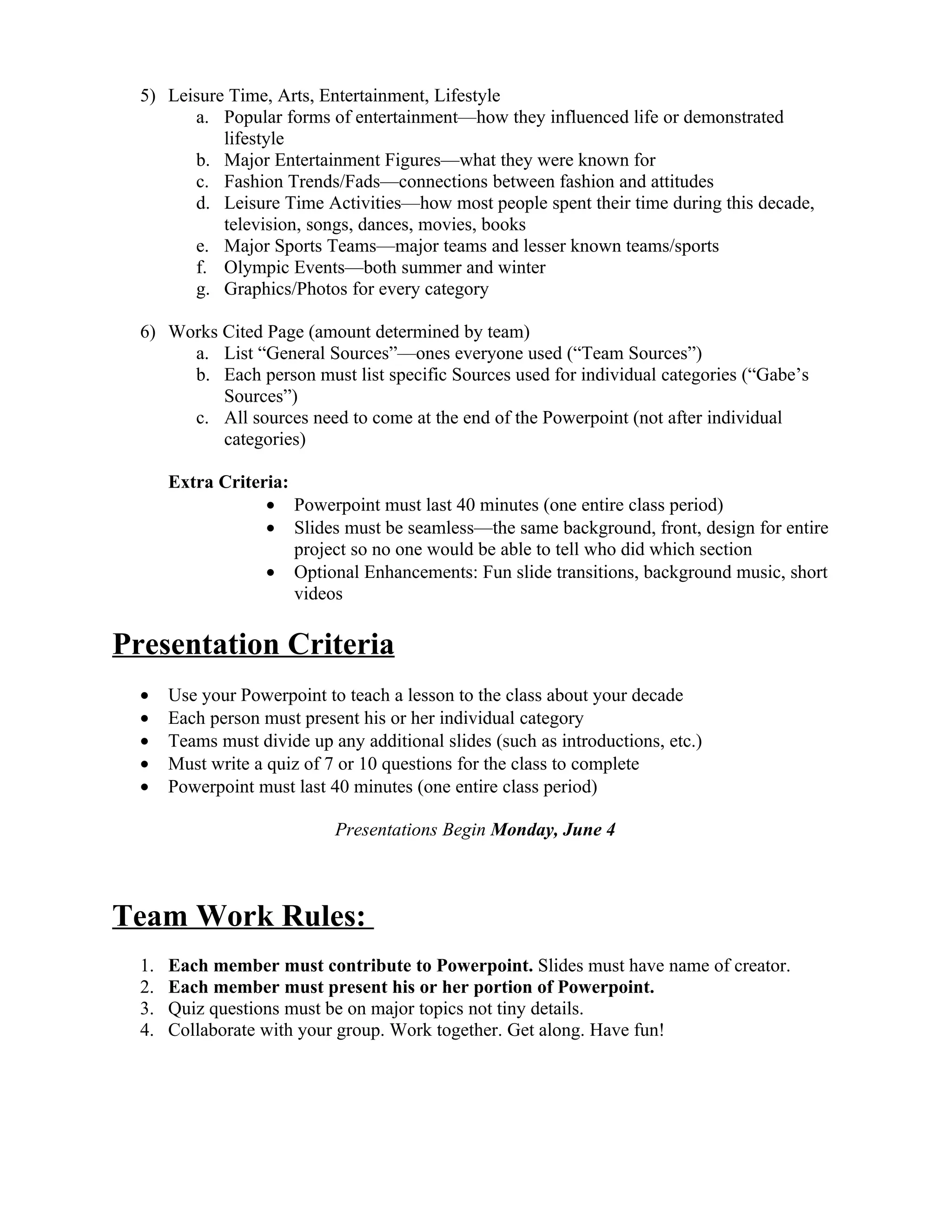 20th century decades project | DOC