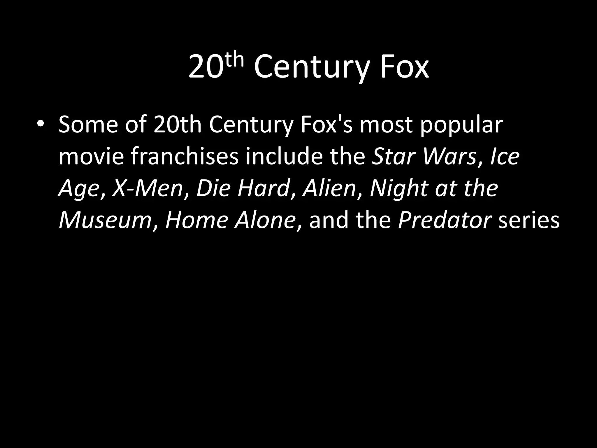 20th Century Fox | PPTX