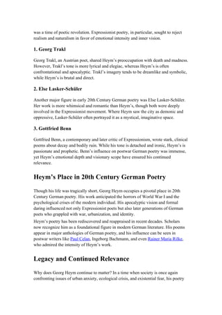 20th Century German Poet Georg Heym.docx