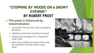 20th century influence to poetry | PPTX