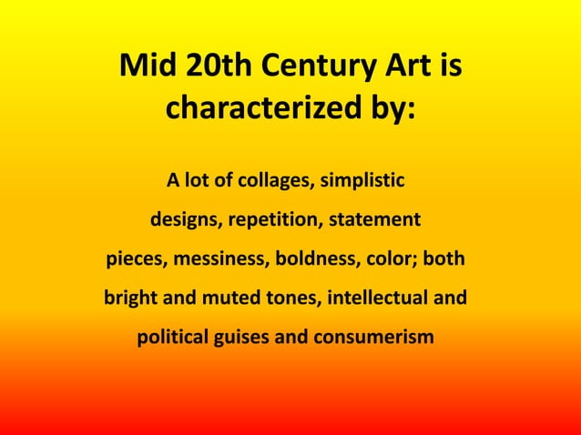 20th century modern art - Karen W | PPT