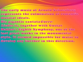20th century music arnold shoenberg | PPTX