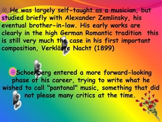 20th century music arnold shoenberg | PPTX