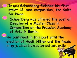 20th century music arnold shoenberg | PPTX