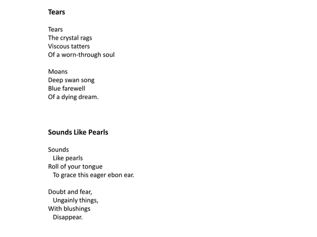 20th century poetry1 | PPTX | Musicals | Genres