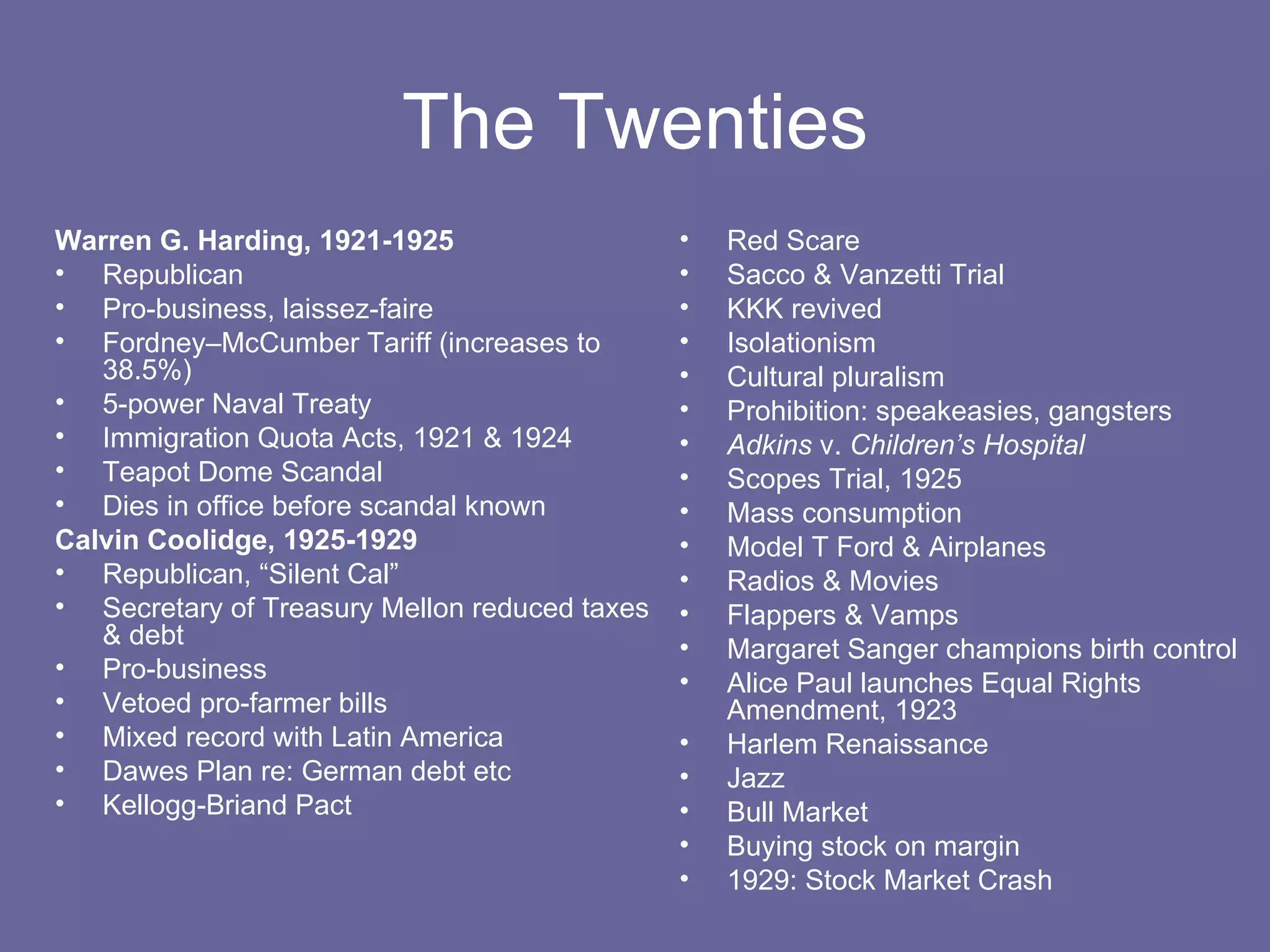 20th Century U.S. Presidents | PPT