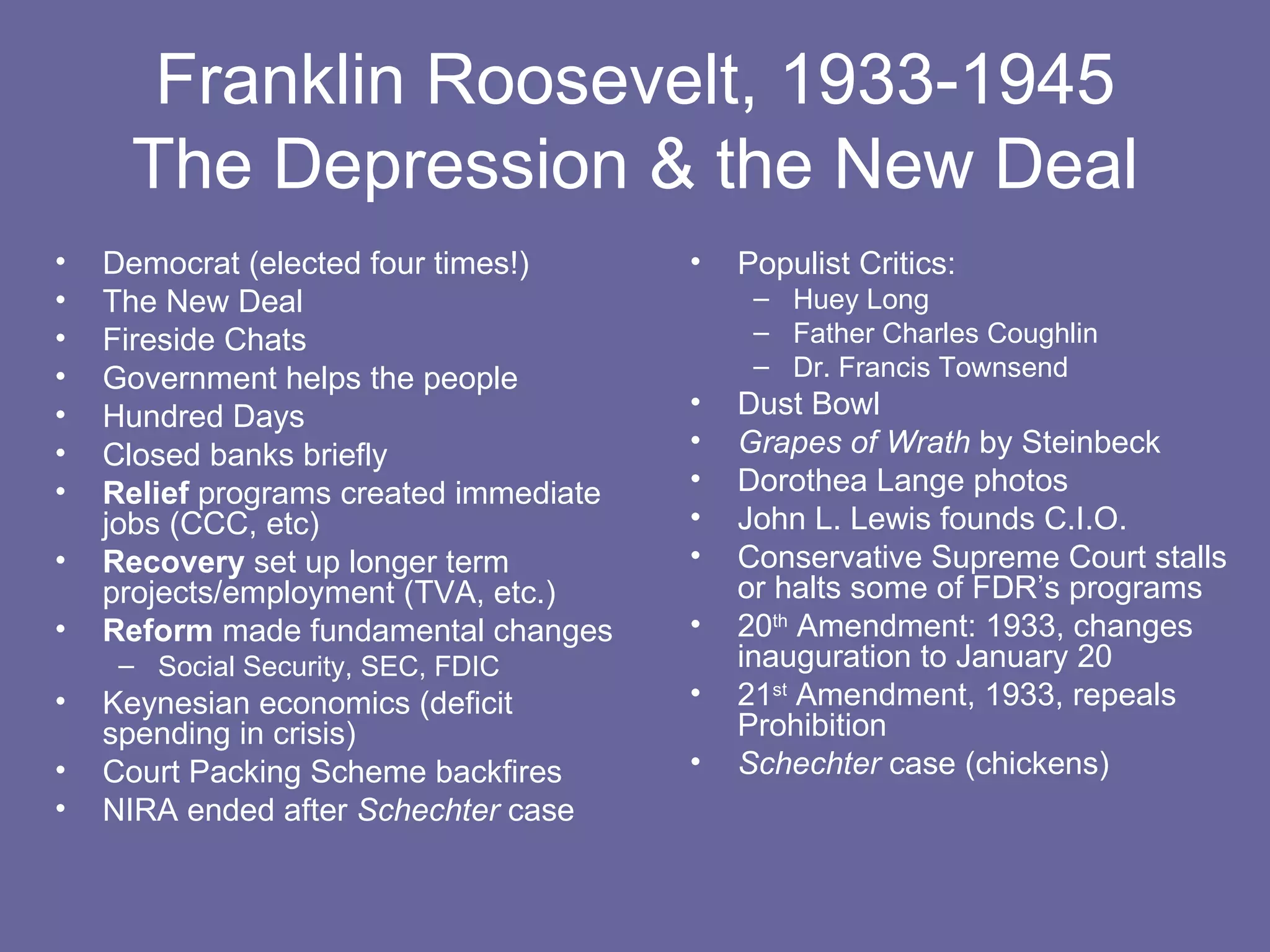 20th Century U.S. Presidents | PPT