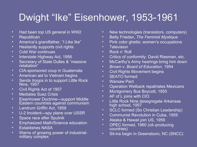 20th Century U.S. Presidents | PPT | Civic affairs | Politics