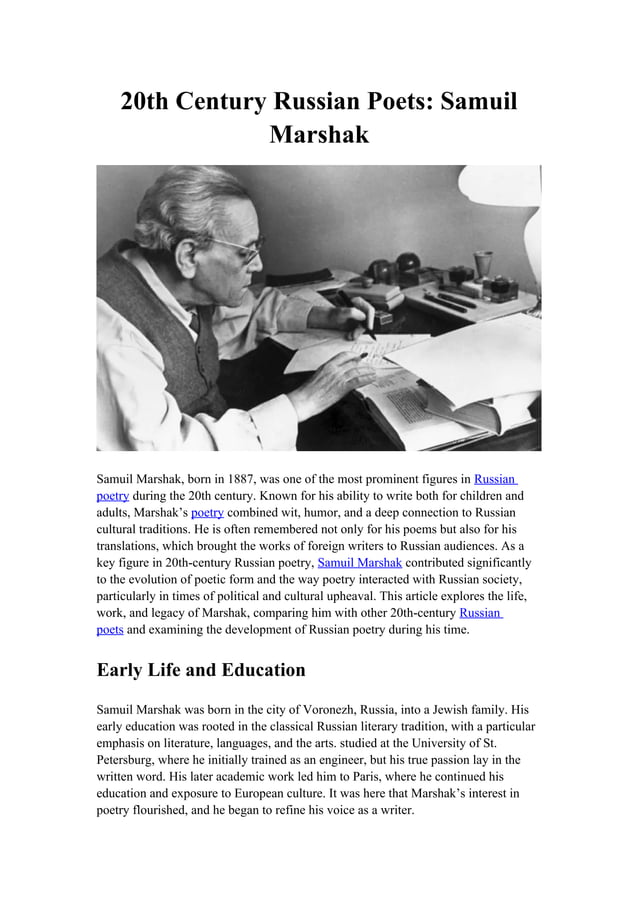 20th Century Russian Poets Samuil Marshak.docx