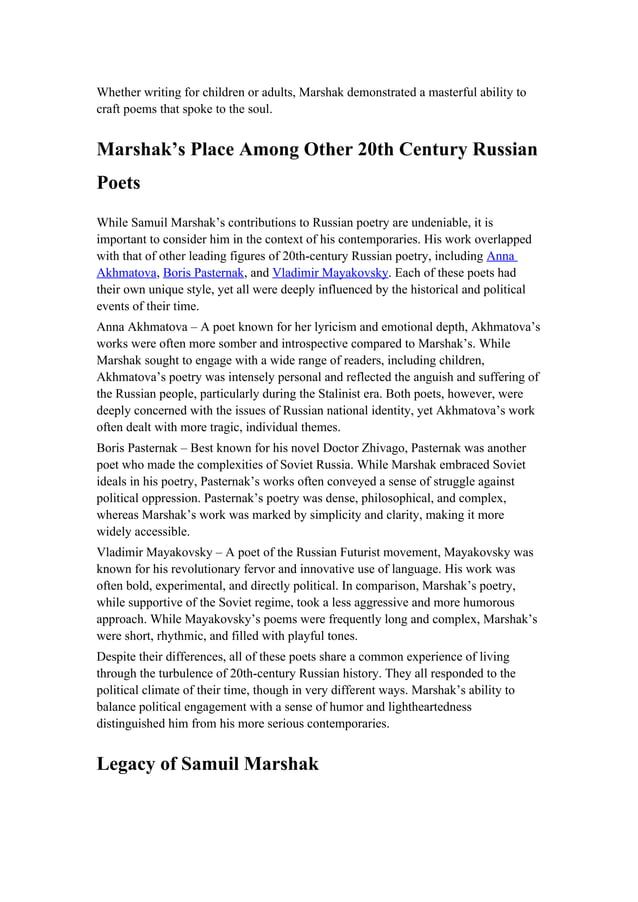 20th Century Russian Poets Samuil Marshak.docx