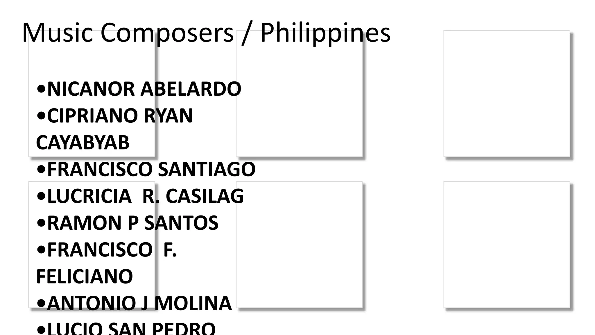 20th century Philippine composer and their music | PPTX